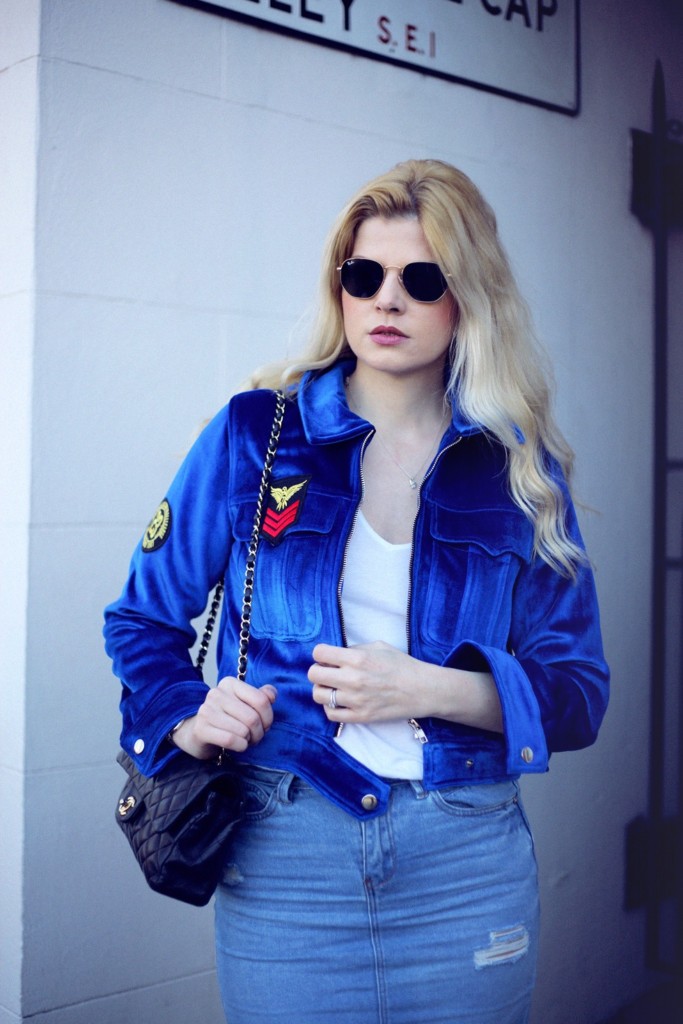 Outfit: Electric Blue Jacket - Glamazon blog by Eva